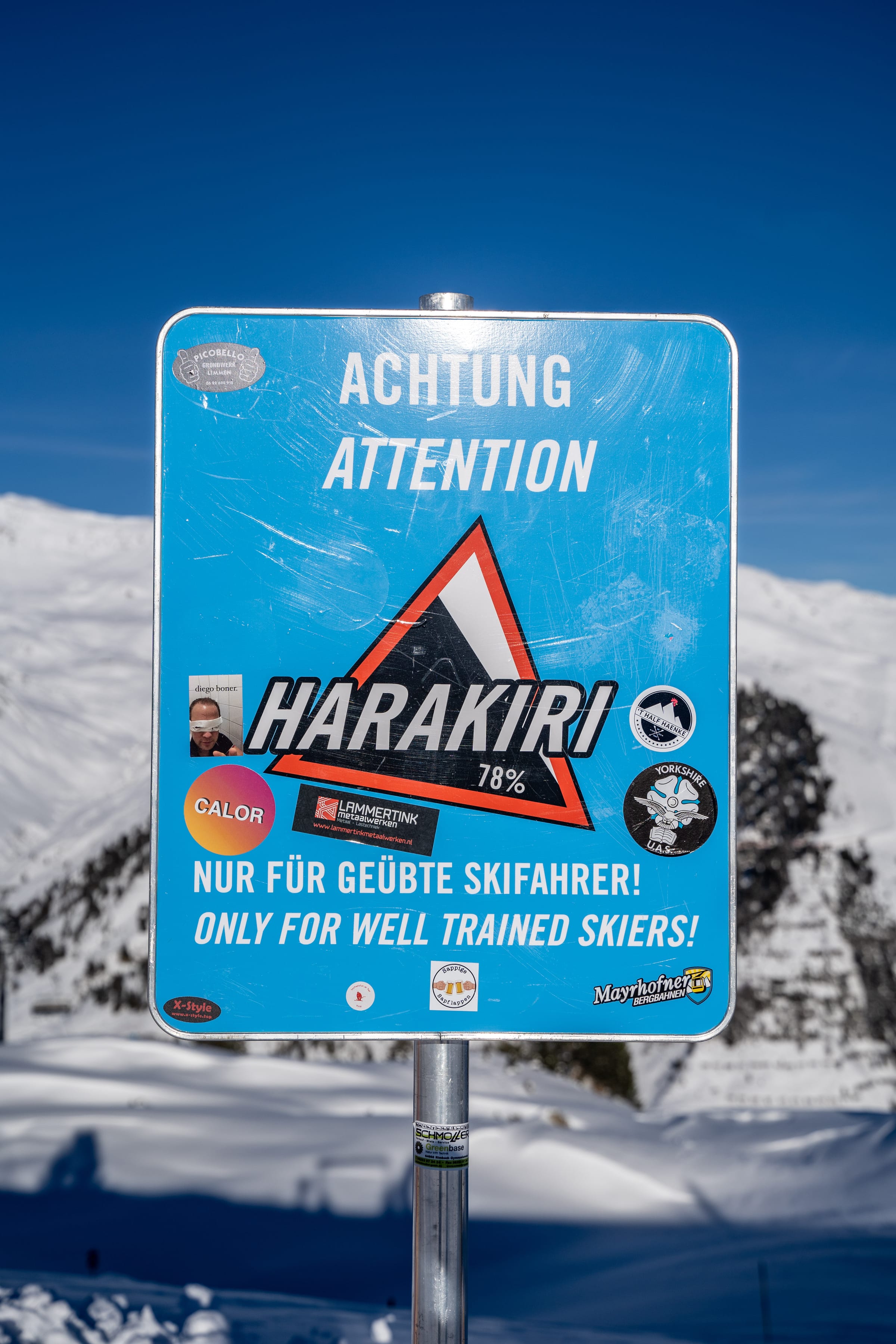 Die steilste Piste im Zillertal: Harakiri mit 78% Gefälle in Mayrhofen